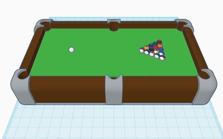 3D design Pool Table - Tinkercad