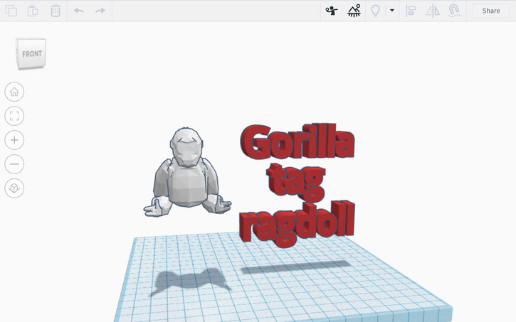 3D design Gorilla tag Ragdoll - Tinkercad
