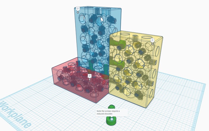 3D design 1-2-3 Block "Universal" - Tinkercad