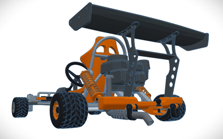 3D design Go Kart - Tinkercad