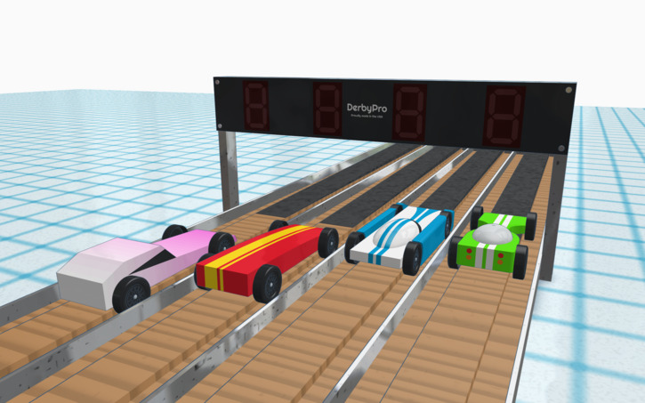 3D design Pinewood Derby Simulator - Sim Lab - Tinkercad
