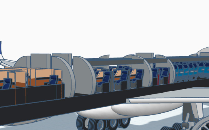 3D design Airbus A350 - 1000 - Tinkercad