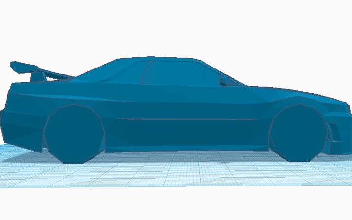 3D design Nissan Skyline GTR (R34) - Tinkercad