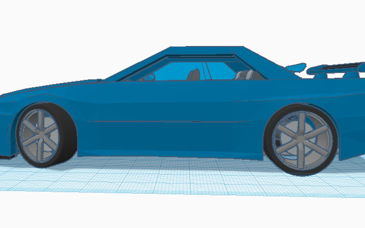 3D design Nissan Skyline GTR (R34) - Tinkercad