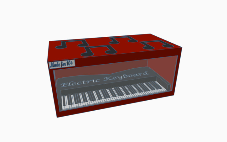 3D design Keyboard - Tinkercad