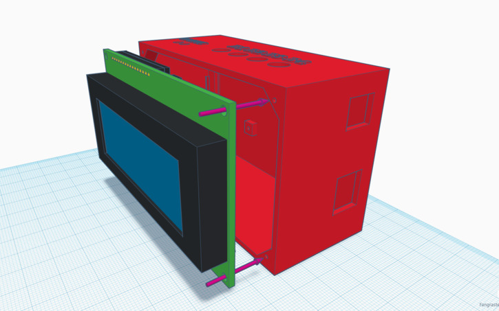 3D design 20x4 LCD I2C - Tinkercad