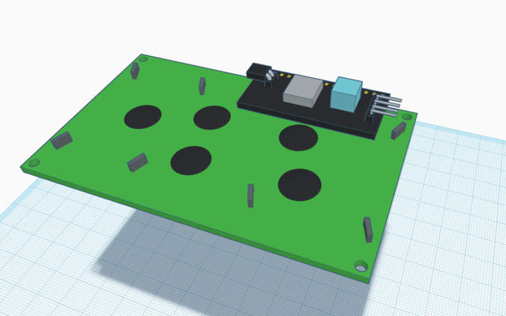 3D design 20x4 LCD I2C - Tinkercad