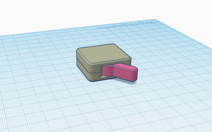 3D design Fidget toy switch - Tinkercad