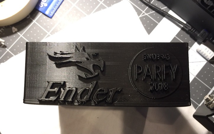 3D design Creality Ender 3 Dragon and Logo - Tinkercad