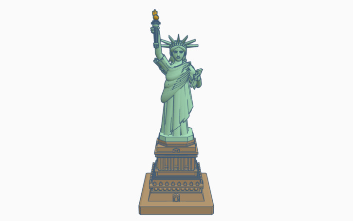 3D design Statue of Liberty - Tinkercad