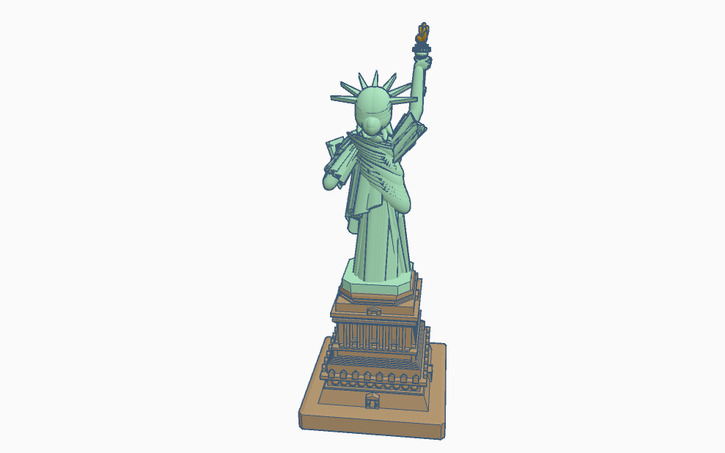 3D design Statue of Liberty - Tinkercad